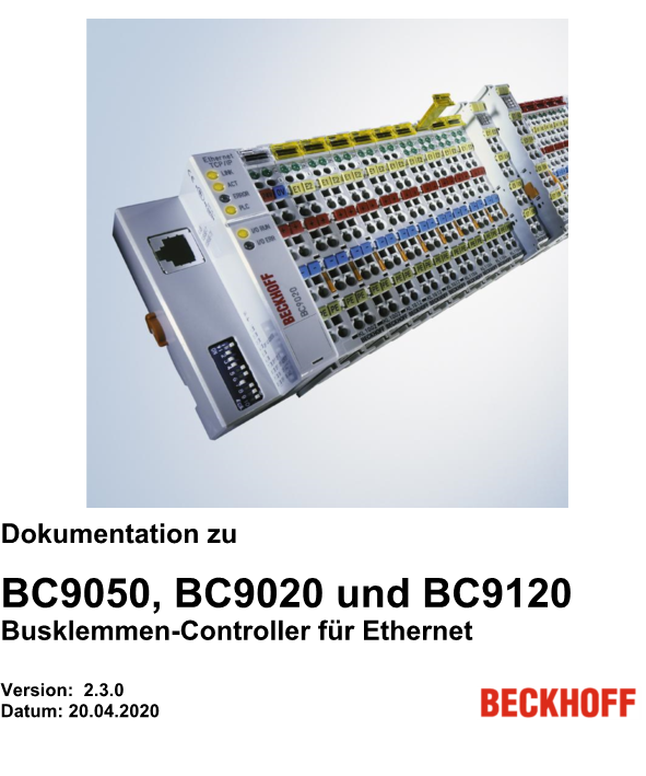 BC9xx0 - Busklemmen-Controller für Ethernet