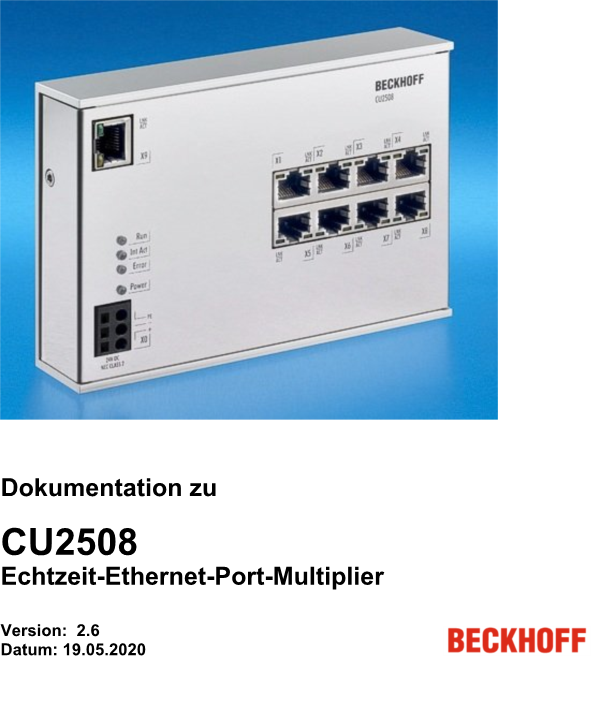CU2508 - Echtzeit Ethernet-Port-Multiplier