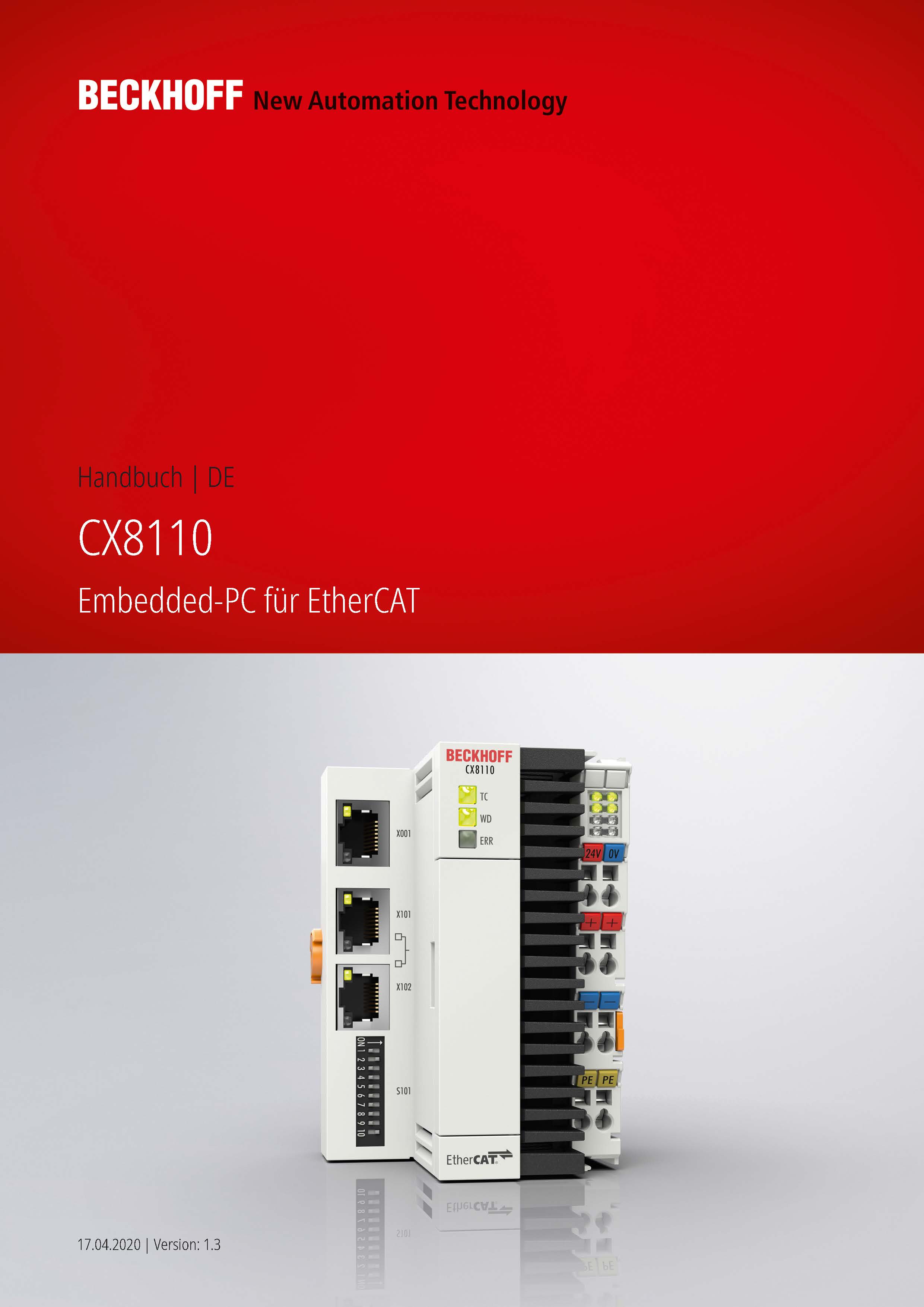 CX8110 Embedded-PC für EtherCAT