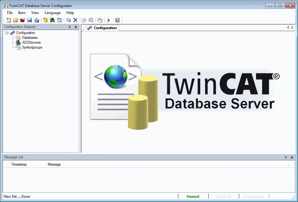 TwinCAT Database Server : Workshop Handout