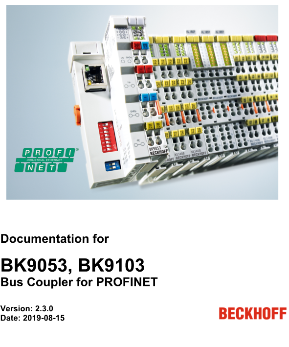 BK9053_BK9103 - Bus Coupler for PROFINET