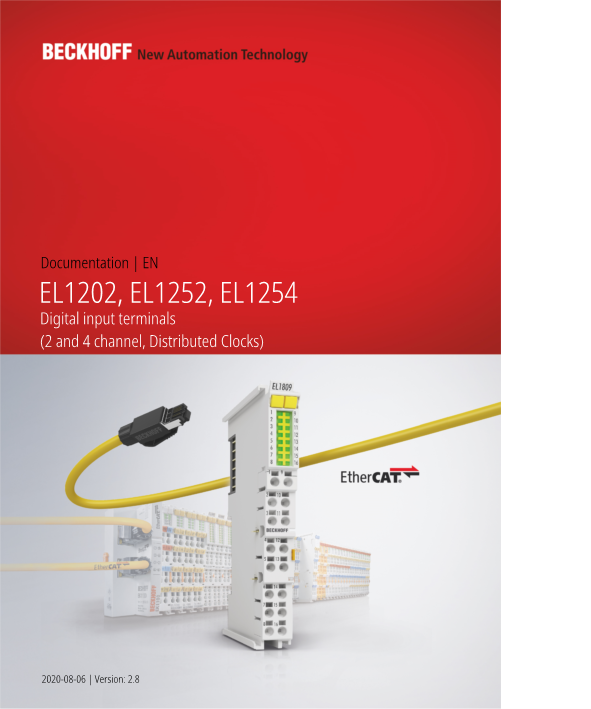 EL1202, EL1252, EL1254 - Digital Input Terminals (2- and 4-Channel ...