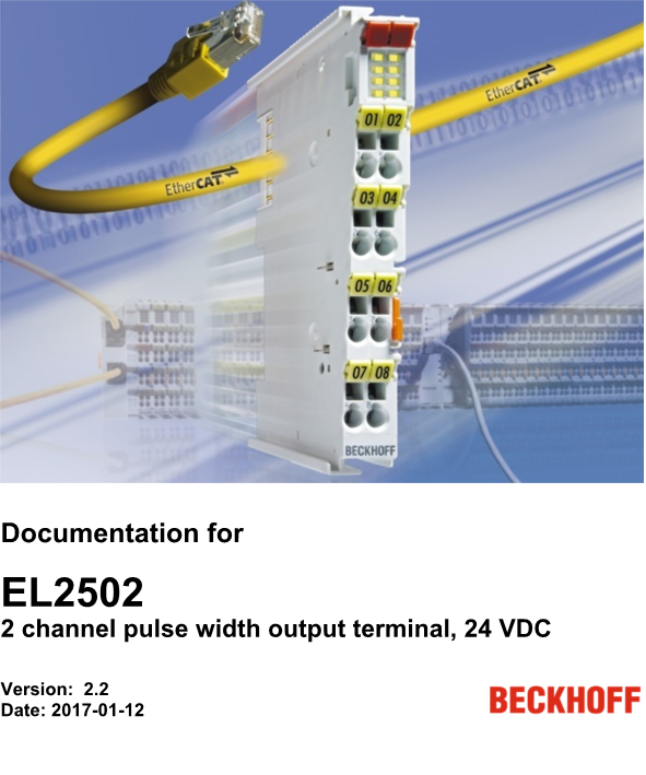EL2502 - Pulse width output terminal 24VDC