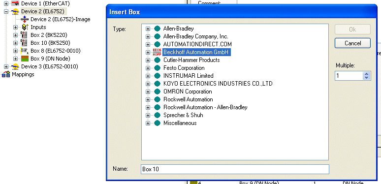Integrating a DeviceNet device with EDS file