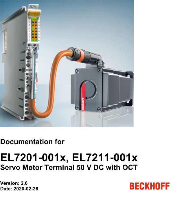 EL72x1-001x - Servo Motor Terminal with OCT, 50 V DC