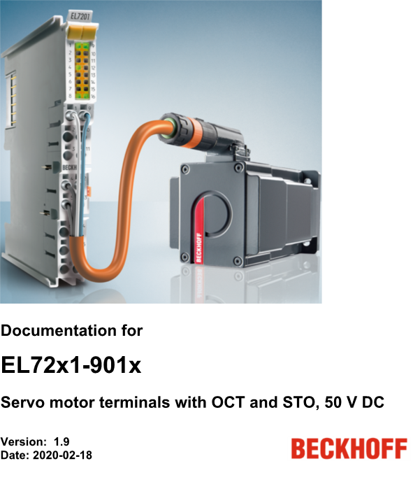 EL72x1-901x - Servo Motor Terminals with OCT and STO, 50 V DC