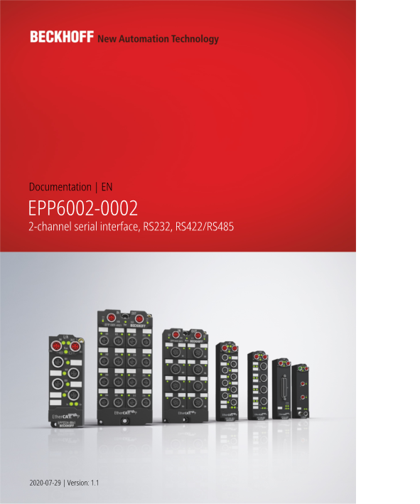 EPP6002-0002 - 2-channel serial interface (RS232 / RS422 / RS485)