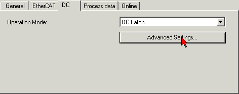 Distributed Clocks settings in the Beckhoff TwinCAT System Manager (2.10)