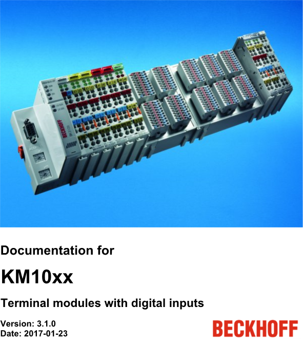 KM10xx - Terminal modules with digital Inputs
