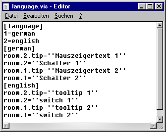 Static language switching