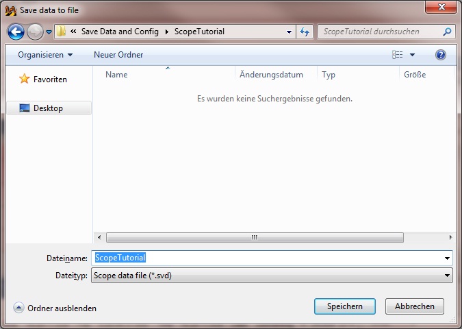 Tutorial - To save and export data