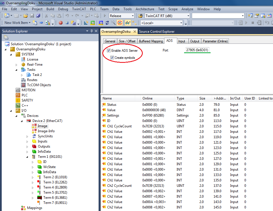 Oversampling recordings with the TwinCAT 3 Scope