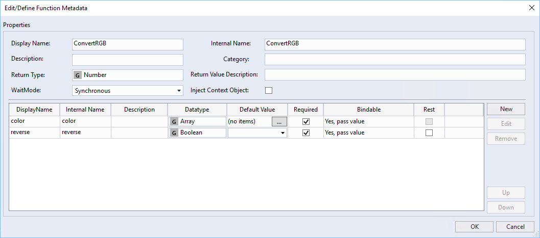 User-defined color format
